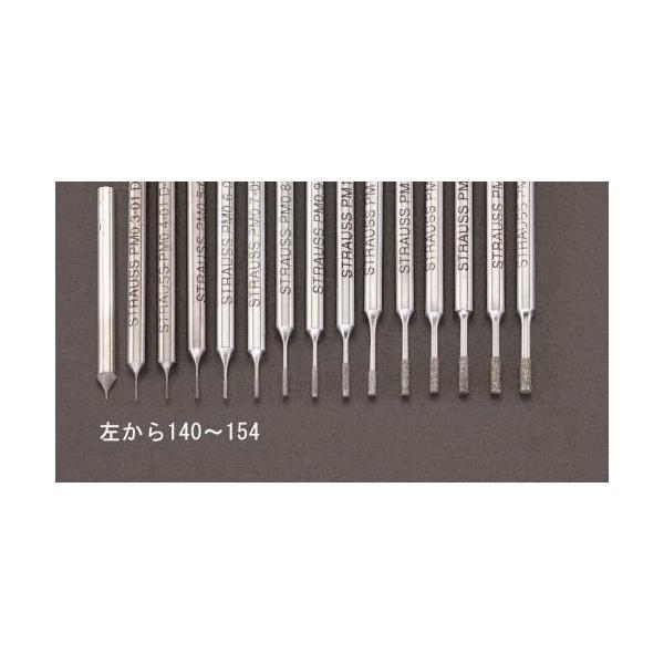 ●軸径…3.0mm ●刃径…0.4mm ●刃長…2mm ●全長…40mm ●粒度…＃400 ●形状…シリンダー ●ボラゾン（CBN）砥粒付 ●切れ味がよく、砥粒が長持ちします。   【入数】 1 EA819DJ142