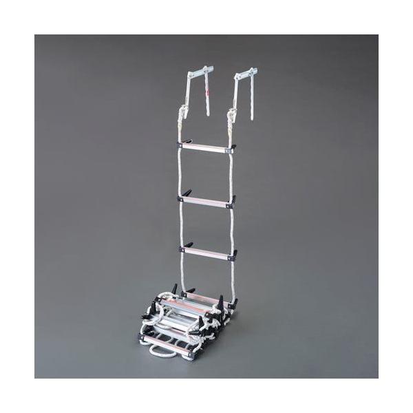 ●全長(m)…8.5 ●重量(kg)…9.0 ●静荷重…横桟:引張強度 2000N 縦棒:引張強度 13400N 吊下げ金具:引張強度:11800N ●材質…横桟:アルミ合金製 縦棒（縄）:ビニロン3打ち（φ12） 吊下げ金具:鉄 ●横桟に...