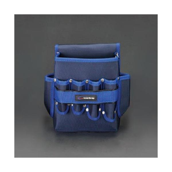 ●材質…ナイロン（1680デニール）・発泡ポリエチレン・PVC ●サイズ(mm)…185×100×245(H) ●ベルト通し幅…65mm ●撥水防水性に優れた腰袋 ●特長…使用時にダメージを受けやすいポケットの取り出し部分をPPテープで補強...