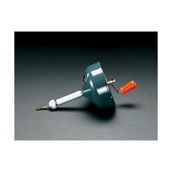 ●電気ドリルを取付けても使用できます。 ●本体 ●ケーブルサイズ:φ8mm×7.5m ●サイズ:φ235×315mm ●重量:4.5kg ●清掃可能パイプ径:38〜50mm ●シャンク径:8mm×40(L)mm ●手動・電動ドリル兼用   ...