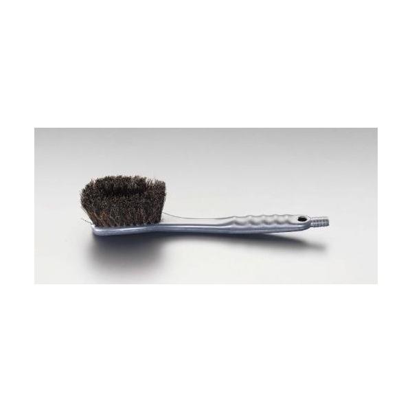 ●全長:380mm ●毛丈:50mm ●ブラシサイズ:130×90mm ●通水タイプ ●毛質:ソフト ●材質:柄:ポリエチレン ●ホース(内径15mm)を接続して使用できます。 ●ボディ、アルミホイル、メッキホイルに。 ●毛材質:馬毛・ポリ...