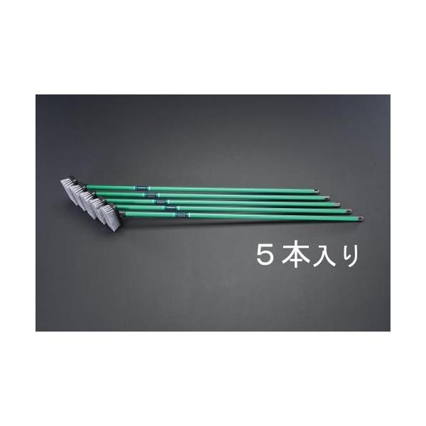 ●材質:毛:ポリエステル、柄:スチール ●ハンドル全長:1300mm ●ブラシ幅(W):180mm ●ブラシ幅(D):60mm ●毛丈:40mm ●入数:5本   【入数】 1 EA928CC9