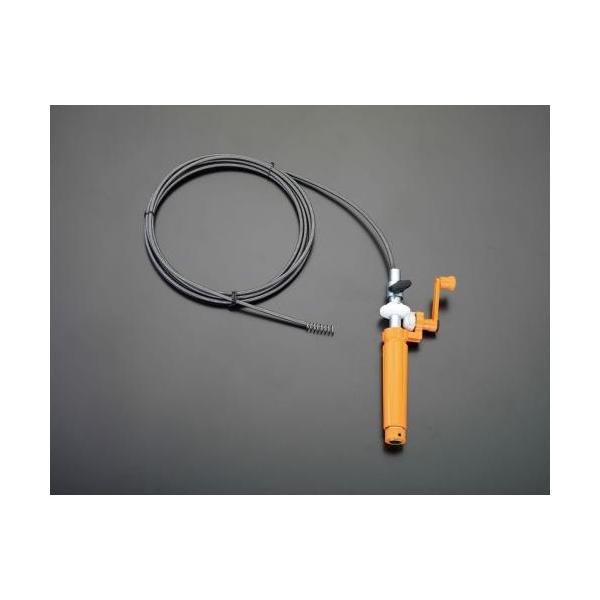 ●材質:ケーブル:スチール、グリップ:樹脂 ●グリップサイズ:φ32×250mm ●シャンク対辺:6.3mm ●ケーブルサイズ(mm):φ6×7500 ●清掃可能パイプ径:25〜51mm   【サイズ】 6mm×7.5m 【入数】 1 EA...