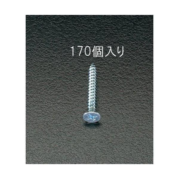 ●材質…鉄(ユニクロメッキ) ●頭形状…(＋)皿頭 ●サイズ…M4×10mm ●入数…170個 ●総重量…約148g   【入数】 1 EA949ET410
