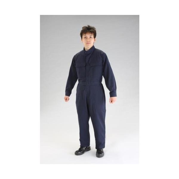 ●材質…綿55％、アクリル45％ ●サイズ…L ●適応身長…167〜172cm ●胸囲…118cm ●胴囲…94cm ●フロントファスナー ●脇部分ゴム仕様 ●優れた防炎、帯電防止素材使用 ●左胸に携帯用ポケットとミニポケット付   【入数...