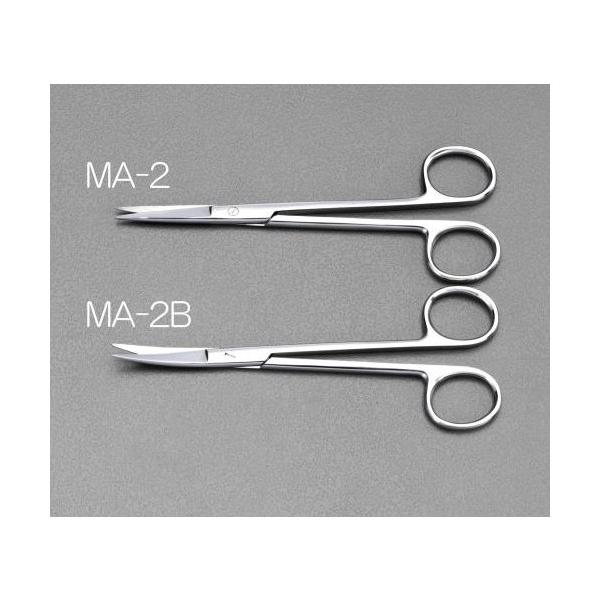 ●材質…ステンレス ●用途…精密ハサミ ●刃先硬度…HRC約40 ●刃形状…先細、先曲がり、ギザ付き刃 ●全長…145mm ●刃長…35mm ●重量…約37g ●ギザ付き刃により、金属が滑りません。 ● ●ステンレス製…耐蝕性、耐薬品性、衛...