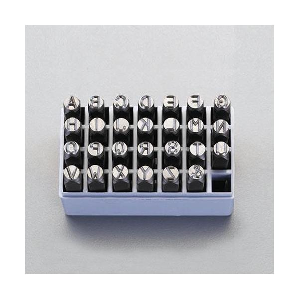 ●セット内容:27本組 ●英字(A/Z・&amp;) ●材質:スチール ●文字サイズ:1.6mm ●四角軸:6.4mm ●全長:60mm ●重量:680g ●付属品:プラスチックケース ●コード品番:EA591HM-1   【サイズ】 1....