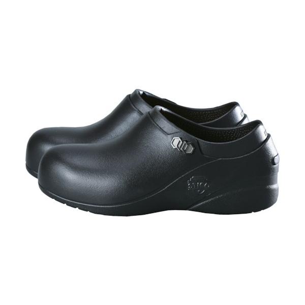 ■特徴 水や油、洗剤の上でも優れた防滑性能を発揮します。 靴内の熱気と湿気を素早く排出し、靴内をより快適にします。 プラスチックの先芯は耐荷重500kgです。 独自開発したスーパーEVA素材は、80℃という高い外部温度でも収縮や変形をほぼし...