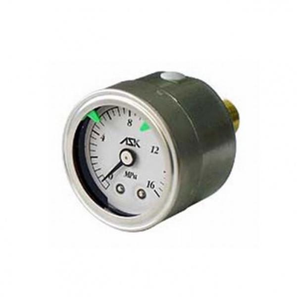 【仕様】●使用流体:一般石油系作動油、水−グリコール系作動油、りん酸エステル系作動油、水 ●精度:±1.6%/F.S●使用温度範囲:-5〜40℃●指示誤差:±0.3%/10℃●封入液:グリセリン液●許容振動範囲:0〜7G●質量:310g【形...