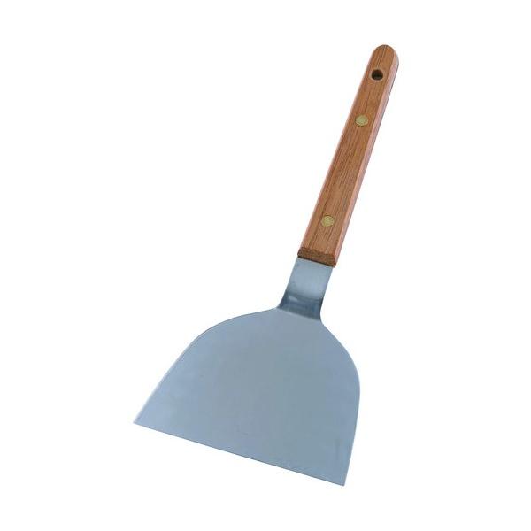 商品画像はイメージ画像です。実際とは異なる場合がございます。 ■特徴 お好み焼きの必需品です。  ■材質 18-0ステンレス 木柄   【サイズ】 4寸 【入数】 1個 GOK04040