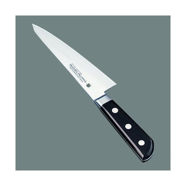商品画像はイメージ画像です。実際とは異なる場合がございます。 ■特徴 堺孝行作グランドシェフシリーズ錆に強く不純物の極めて少ないスウェーデンホルム特殊鋼を直輸入して日本人向きに加工したシェフ用の高級庖丁です。 ※包丁の表示サイズは、すべて刃...