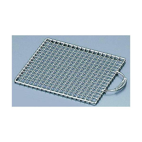 商品画像はイメージ画像です。実際とは異なる場合がございます。 ■特徴 丈夫さがいちばん。 プロが選ぶタフな焼き網。 プロ待望の脅威的な耐久力。 ※φ2.5mm クリンプ13mm目  ■仕様 サイズ(号)：27 幅×奥行(mm)：270×24...