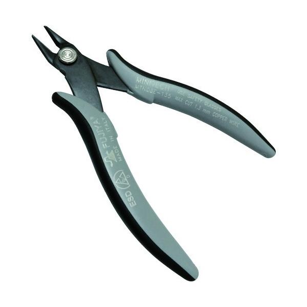 軽量・コンパクトな精密作業用ニッパです。 刃の開きすぎを防止するストッパー設計です。 静電気対応グリップです。 狭い場所での切断作業に最適です。 用途 通信機器・TV・パソコン・精密機器などの電線の切断に。 ストレート刃・薄刃 ばね付 全長...