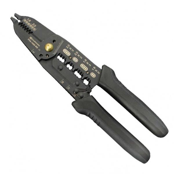 M4ネジの切断機能付きなので、コンセントの配線からボックスの取付けまで工具を持ち替えず作業ができます。 先端のくわえ部を細長く設計しているため、芯線の「のの字曲げ」加工がしやすくなっております。 ガイドとバネが付いていることにより、握り込み...