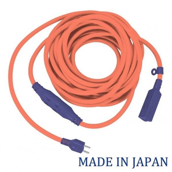 ●日本製！ 中間タップ付き延長コード ●中間タップに3コンセント、先端タップに4コンセントの合計7コンセント付いた 便利な仕様になっています。 ●セブンタップコードの2.0sqバージョンです。 ●電圧降下を抑え、電動機器の負担を軽減します。...