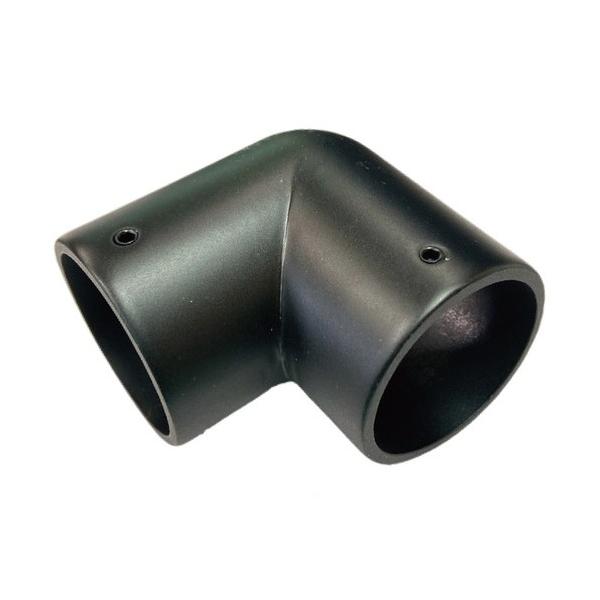 パイプ接続などの継手金具 パイプ回転止め用ネジ付 注意 オールステンレスパイプなどの硬いパイプには止めネジが効きません 材質 亜鉛ダイカスト 仕上 黒塗装   【サイズ】 44×44×31mm 【カラー】 黒 【重量】 80g 【入数】 1...