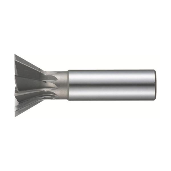 ■特徴 アリ溝などに使用可能なフライス工具です。  ■用途 被削材:一般金属。  ■材質 高速度鋼（SKH51） ●シャンク径(mm):8 ●首径(mm):4 ●首長(mm):7.8 ●刃径(mm):10 ●刃長(mm):5.2 ●全長(m...