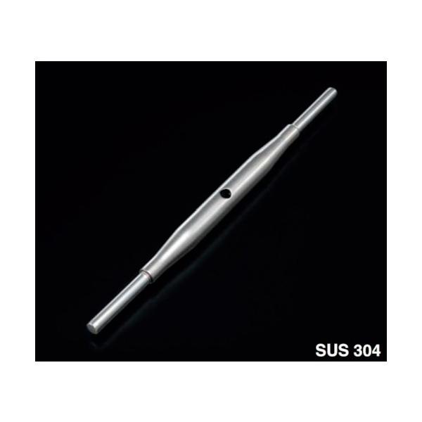 (特長) ●ステンレス製で枠がパイプ式のターンバックルです。 (用途) ●ワイヤロープの張り具合を調整します。 (規格) ●ねじ径:W3/8 ●両端形状:ストレート ●L(mm):157 ●D(mm):8 ●L1(mm):290 ●H(mm...