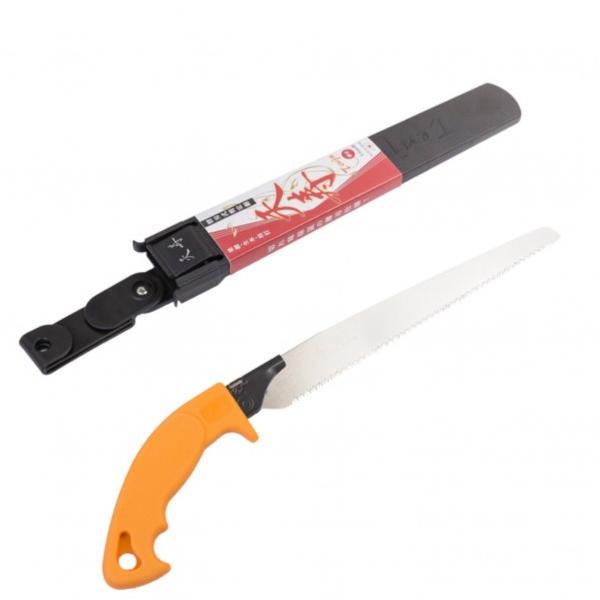 適度に腰のあるしなやかな鋸刃は、折れにくく抜群の使い心地です。 替刃式なので経済的です。 錆びにくいニッケルリンメッキを施しています。   【サイズ】 240mm 【重量】 218g 【入数】 1個