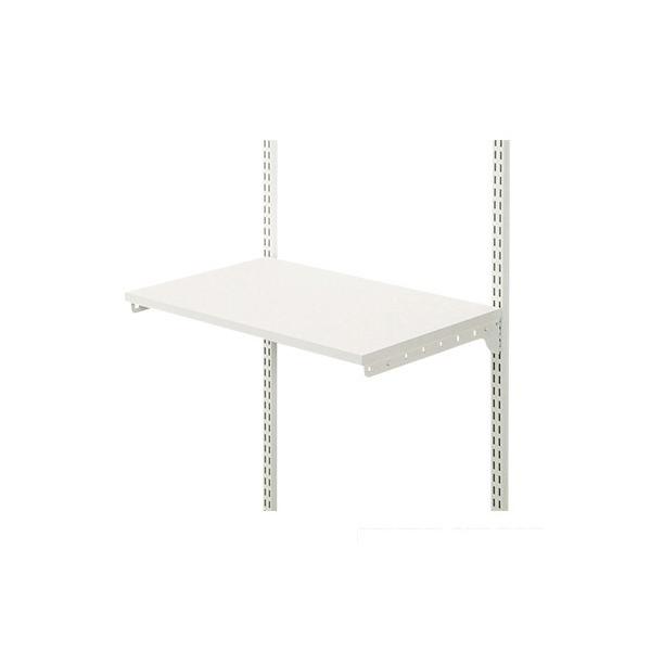 様々な物を収納していただける、棚(ホワイト)です。 スリット穴に差し込み、取付けます。 低圧メラミン加工の為、キズがつきにくく、熱にも強い仕様になっています。 棚底面には鬼目ナットの採用により、棚を動かす際何度でもネジの抜き差しが可能となっ...