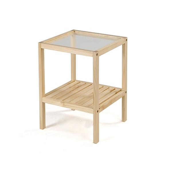 ■材質:(本体)天然木・ウレタン塗装 (天板)ガラス ■商品説明 ●温もりのある天然木を使用しています。 ●シンプルなデザインでお部屋の雰囲気を損ないません。 ●ガラスの天板が魅力の商品です。 ●お部屋を明るく演出してくれるナチュラル色が魅...