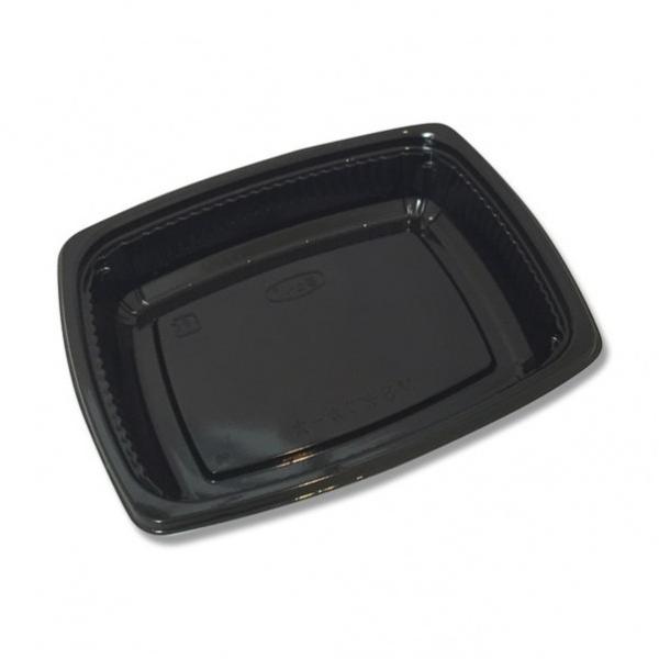 ■特徴 ●電子レンジ可（※対応する蓋（別売）は電子レンジ不可です。温める際はご注意ください。）  ■仕様 ●入数：50枚/外袋 ●サイズ：182×145×35mm ●材質：MSD ●色：黒    【サイズ】 大 【カラー】 黒 【入数】 5...