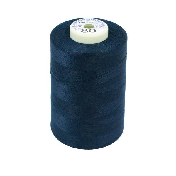 サイズ: #90/5000m巻 素材: ポリエステル100% タイプ: 薄地〜普通地用 使用するミシン針: 9〜11号 主にロックミシン用のミシン糸としてお勧め ポリエステル素材の中でもミシン糸用として特別に紡糸された、高強力、低伸度、低収...
