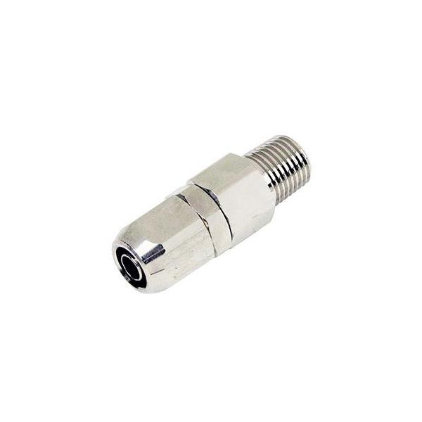 エアー配管用回転ウレタンホースジョントです。 エアー配管継手(回転式ホースジョイント)。 ジョイントが回転するため、ウレタンエアーホースのねじれ防止に最適です。 ●接続ねじ:おねじPF1/4。 ●接続ウレタンホース:内径6.5mm・外径10...