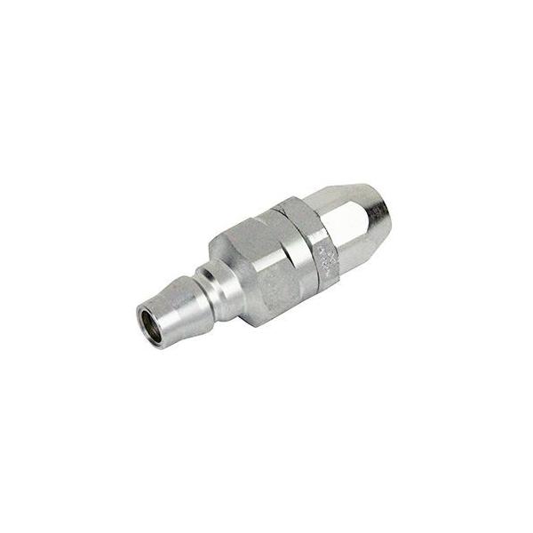 カプラ切り離し時の不快音とホースの反動現象を解消します。 エアー配管用継ぎ手(パージプラグ)。 カプラの切り離し時にプラグ側のホース内残圧を徐々に排出し、不快な音とホース反動現象を解消します。 独自設計の排気方式によって、残圧は短時間に静か...