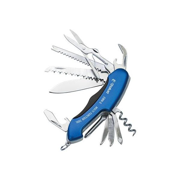 手のひらサイズのボディーに15機能を搭載したマルチナイフです。 アウトドアなどでの各種作業。 タフに使えるサビに強いステンレス製です。 海、山、川やキャンプなど様々な用途に合わせて、それに適した機能を搭載したモデルです。 機能は缶切り・針は...