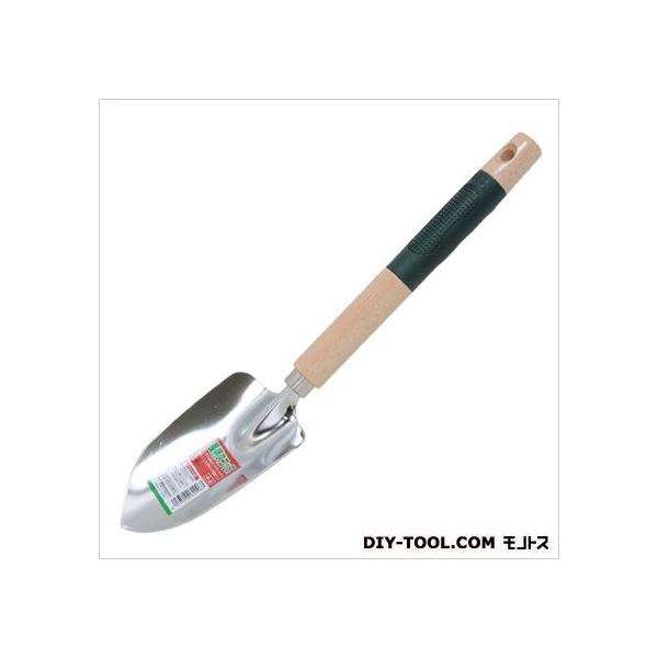 握りやすくて疲れにくい樹脂グリップ付きです。 スコップ。 穴掘り、土すくい用です。 刃部は、土離れがよく、サビ汚れに強いハードクロームメッキ加工です。 ●全長:約390mm。 ●刃先長:約140mm。 ●刃肩幅:約90mm。 ●TPR樹脂グ...