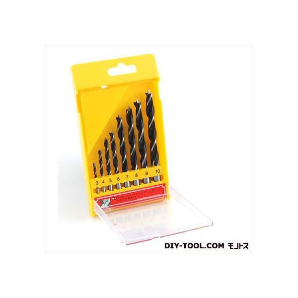 安定した穴あけ作業ができる木工用ドリルです。 木板・合板の穴あけ作業。 穴あけしやすいブラッドボイント刃です。 止め穴に最適です。 安定した穴あけ作業ができます。 携帯に便利な収納ケースが付いています。 ●サイズ:3・4・5・6・7・8・9...
