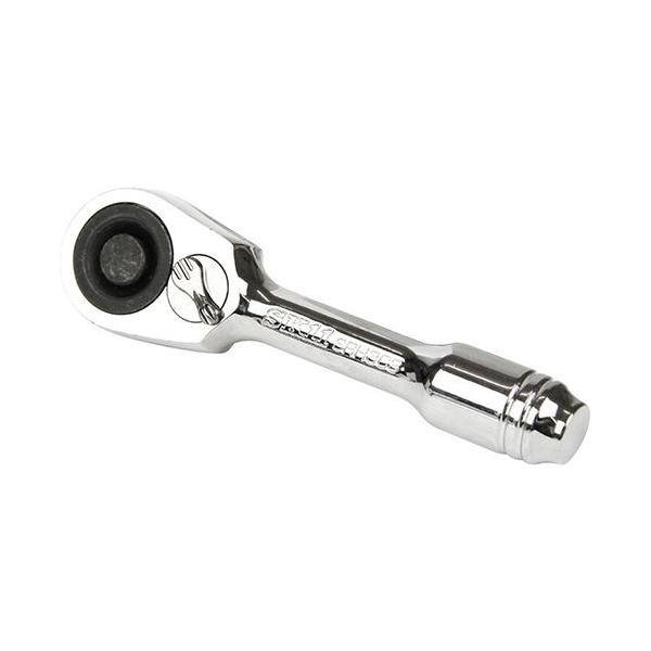 手の中に収まるコンパクトボディで、レンチ長の限られた場所で威力を発揮します。 ソケットと組み合わせ、六角ボルト・ナットやネジの締付け、緩め作業。 ワンサイズ小さく設計された極小ヘッドは、従来商品では使用できない、より窮屈なスペースでの作業が...