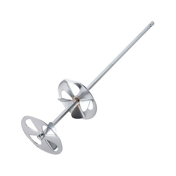 ダブルブレードで効果的に撹拌できます。 塗料・モルタル等の撹拌。 インパクトドライバーに取り付けて塗料などの撹拌が簡単にできます。 インパクトドライバーの6.35六角軸に直接取付できます。 ●サイズ:300mm。 ●ブレードサイズ:68mm...