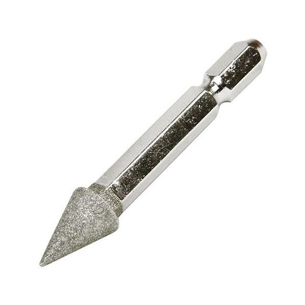 鉄・ステンレス・超硬刃・ガラス・石材・陶器等、様々な材料の研磨・バリ取りができます。 鉄・ステンレス・超硬刃・ガラス・石材・陶器等の研磨・バリ取り。 インパクトドライバーでも使用できる対辺6.35mm軸です。 ●粒度:100。 ●6.35m...