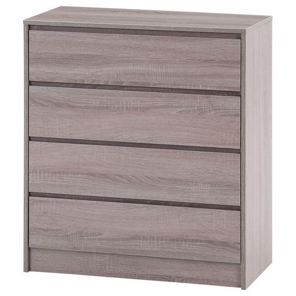 工具を使わずカンタン組み立て♪大容量の4段チェスト 引き出し 引出し 引きだし 収納 大容量 箪笥 たんす 組み立て簡単 簡単組み立て 組み立て 組立 簡単 衣類収納 衣類 服 木目調 灰色 はいいろ gray ezbo イジボ いじぼ  ...