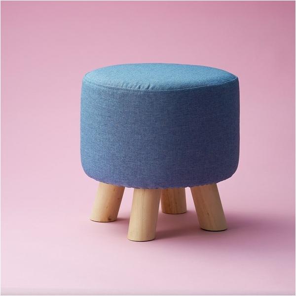 コロンと目を惹くミニファブリックスツール ミニ ファブリック スツール いす ラウンド 丸い ブルー ライトブルー ナチュラル チェア イス 椅子 小さい 青 青色 布製  【サイズ】 約幅280×奥行280×高さ280mm 【カラー】 ブ...