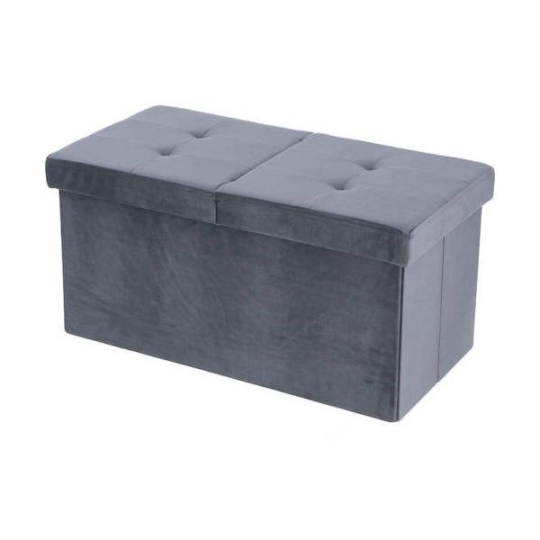 ■特徴 座れてしまえる折りたたみ式の収納ベンチです。 ■材質 張地:ポリエステル/不織布    【カラー】 グレー 【重量】 3KG 【原産国】 中国製 28098