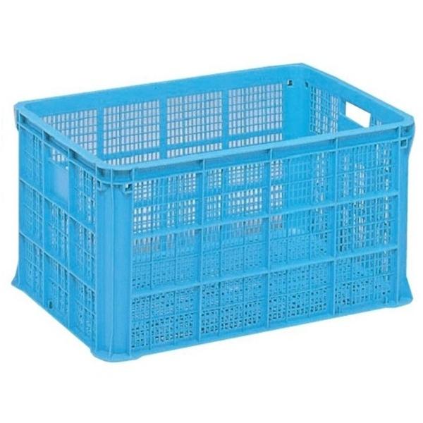■特徴 果実・野菜の採集・集荷・選果・運搬など産地から市場までの用途の広いコンテナです。  ■材質 ポリプロピレン（PP） ●容量(L):159 ●色:ブルー ●外形寸法(mm)間口×奥行×高さ:816×568×428 ●有効内寸(mm)間...