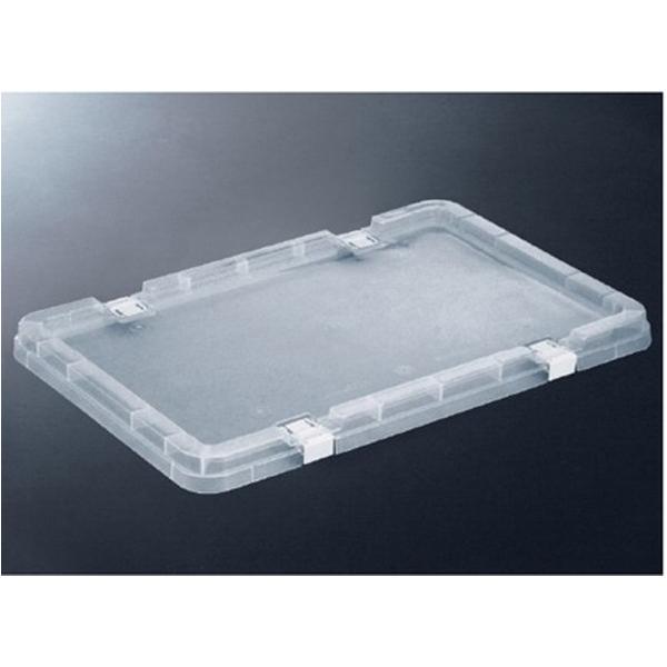 ■特徴 簡単なロック式フタです。 透明なので内容物の有無がわかります。  ■材質 ポリプロピレン(PP) ●色:透明 ●外形寸法(mm)間口×奥行×高さ:604×403×39 ●適合コンテナ:ST-28B/ST-36B/ST-54B    ...