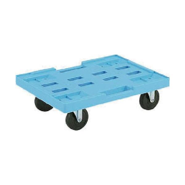 商品画像はイメージ画像です。実際とは異なる場合がございます。 ■特徴 段積み保管時の安定性を考慮してキャスターが深く収納できるように凹面を設けてあります。  ■用途 センターや店舗内での商品移動用に便利です。  ■仕様 4インチ(100mm...