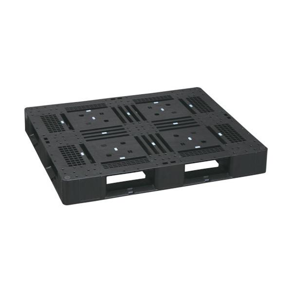 ■特徴 再生材料を利用した環境負荷の少ないパレットです。  ■仕様 片面四方差し  【入数】 1点 JD41210BK