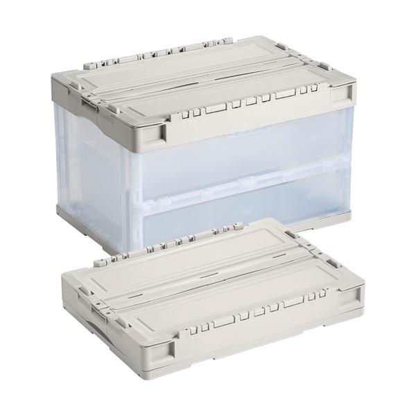 ■特徴 空間になじむニュアンスカラーで、見せる収納と作業効率を両立します。 毎日がちょっと楽しくなる収納です。 物流保管で定番の50Lサイズの折りたたみコンテナーです。 未使用時には折りたたんで収納可能です。 蓋なし/あり、側面カラーあり/...