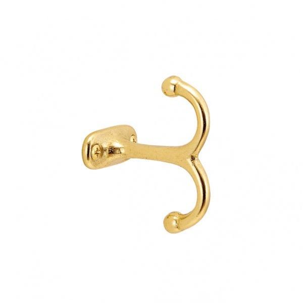 天井用軽量物のダブルフック。  ハンガー等を天井からつるせます。  耐荷重 約5kg  1kg以上のものをかけて天井等に取り付ける際は天井の強度によって耐荷重が異なりますので、ビスを長いものに変えていただく等対策が必要です。 取付の際は施工...