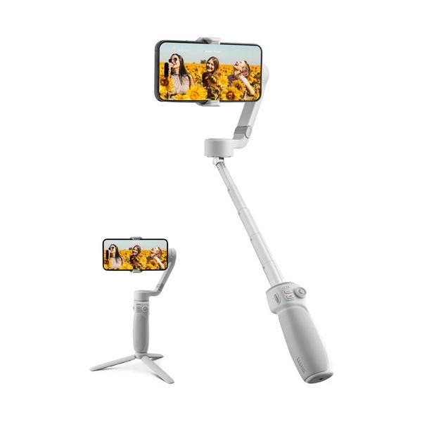 ■特徴 SMOOTH-Q4は、人間工学に基づいたデザイン、なめらかなエッジの素晴らしいシリコンコーティングにより使い心地がアップしました。 さらに新しい折りたたみ方式でポケットにすっぽり収まるほどコンパクトになり片手でジンバルを持って、親指...