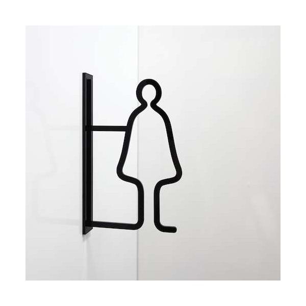 ■特徴 女子トイレピクトサインです。 突き出し看板です。 誰でも組立てが簡単に出来ます。 両面テープ接着になります。 両面テープ接着だけでは、心配な場合は落下防止に釘を付属していますので、釘で固定して下さい。  ■用途 女子トイレの場所表示...