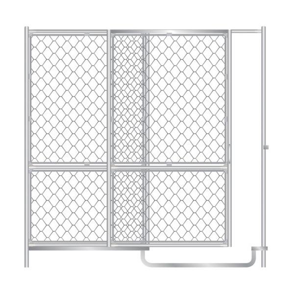 ■特徴 フェンス部分のメッキ加工時のバリを除去しています。 従来品はフェンス部分と支柱が溶接でしたが、ボルト止めに変更されています。 スライド式なので、扉をあけるスペースがない場所でも使えるため、設置場所を選びません。 ■用途 仮設フェンス...