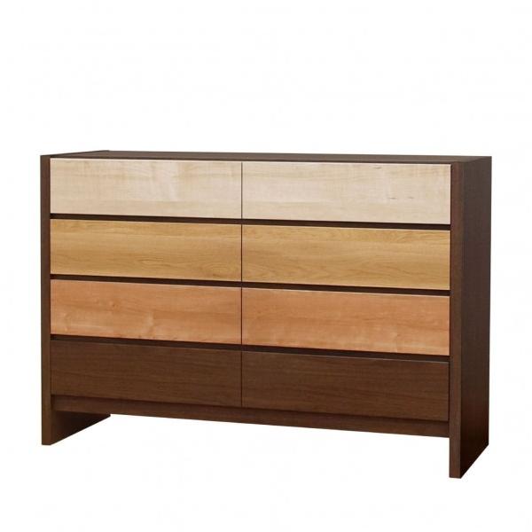 【特長】 フェリス 幅120 4段 チェスト MIXは、異なる風合いの4色を組み合わせてモダンで遊び心あるデザインに仕上げたチェストです。  伝統技法であるロッキング組を施しているので、酷使にも耐える耐久性の高い構造です。  地板の上部分も...