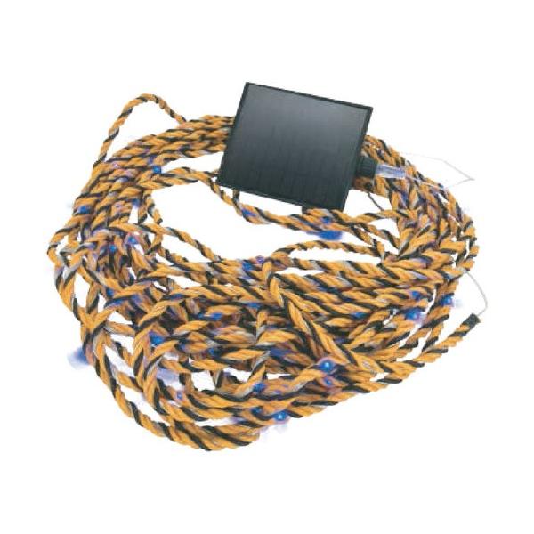 【特長】 国際保護等級IP65を取得した軽量で設営しやすい、ロープタイプの標識機器です。  ポリエチレン製ロープに埋め込みLEDの為、巻き付けが容易に行えます。  発色は赤、青LEDで視覚変化を表現できます。  ソーラーパネルには単管クラン...