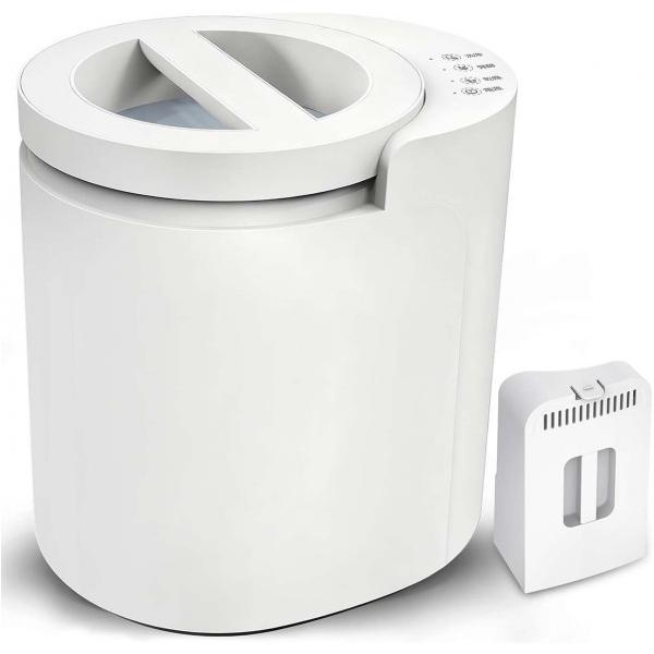 【特長】 強力乾燥と粉砕機能で生ごみを最大約90％まで減量できる家庭用生ごみ処理機です。  6枚刃で粉砕しながら効率乾燥し、約4.5時間でしっかり処理。  発酵モードでは家庭用の有機肥料も作れます。  3.5Lの大容量で1〜6人家庭に対応し...